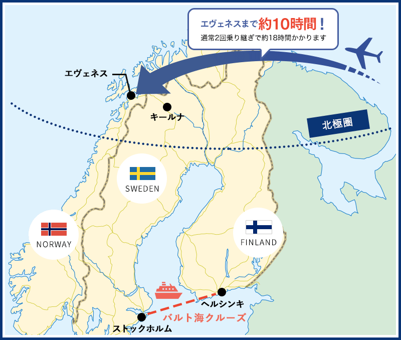 【特別企画】往路・直行便で行くオーロラツアー | 北欧旅行フィンツアー
